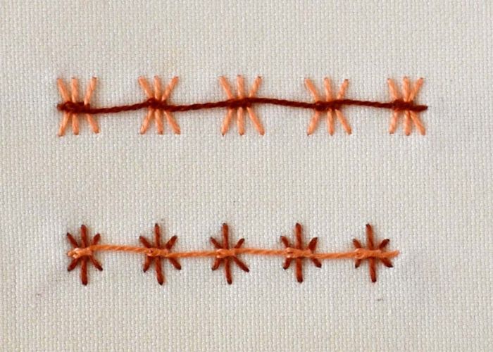 Tutoriel vidéo de broderie à la main au point de chaînette papillon