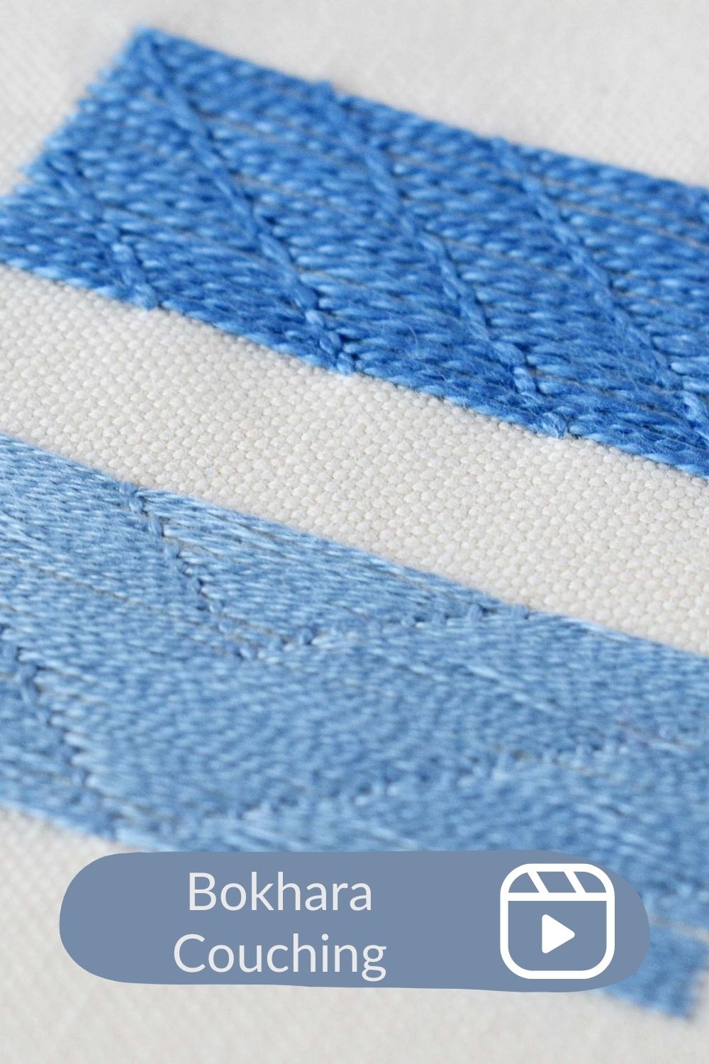 Tutoriel vidéo de broderie à la main Bokhara Couching Stitch