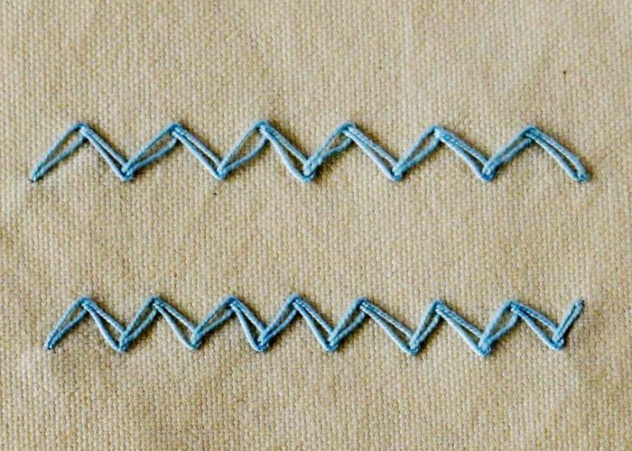 Tutoriel vidéo de broderie à la main au point de chaînette Zig Zag